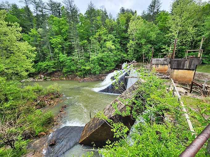 The old dam still pushes water like it never got the memo about retirement.