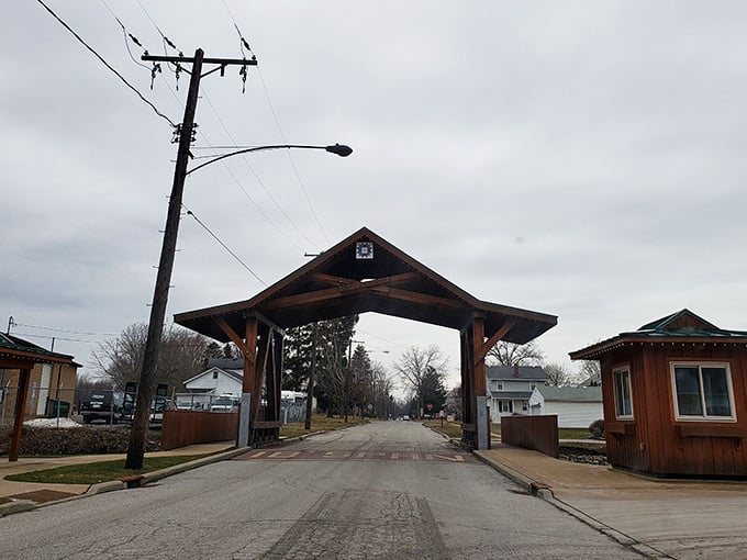 Even on a gray winter day, this bridge has more personality than most landmarks ten times its size.