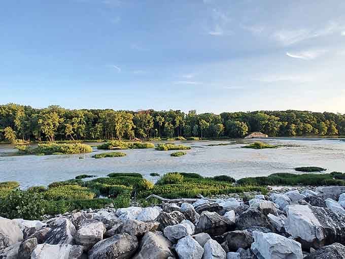 When the river decides to show off, it really commits to the performance.