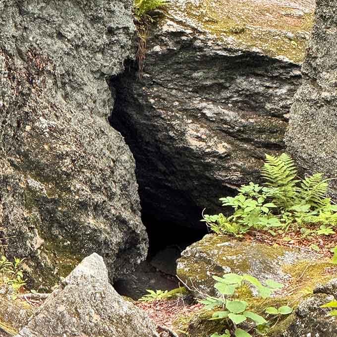 That dark opening isn't a special effect. It's a real cave entrance, and yes, it's every bit as thrilling as it looks.