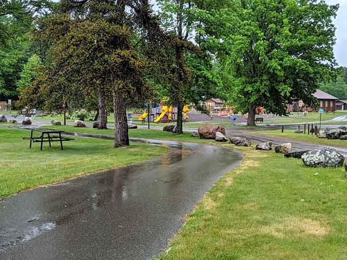 Iron Mountain City Park, where a rainy afternoon still beats a sunny day stuck in traffic.