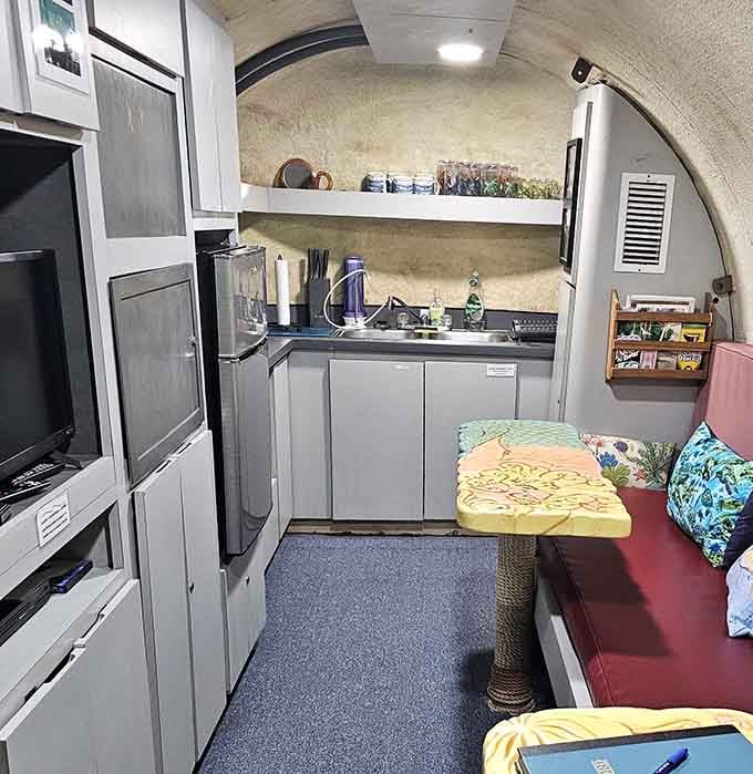 A full kitchen 21 feet underwater proves humans will bring appliances absolutely anywhere we go.