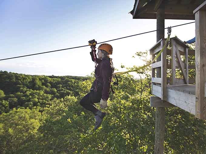 Somewhere between the platform and the treetops, every worry you had simply disappears.