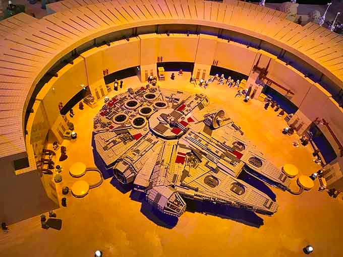 The Millennium Falcon built from LEGO bricks is every Star Wars fan's dream come to colorful, clickable life.