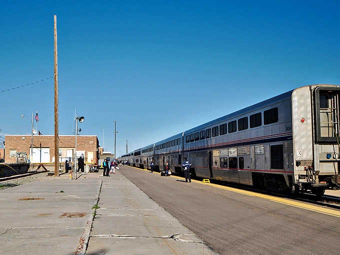 The Amtrak still rolls through La Junta, connecting this plains town to destinations where rent costs triple.