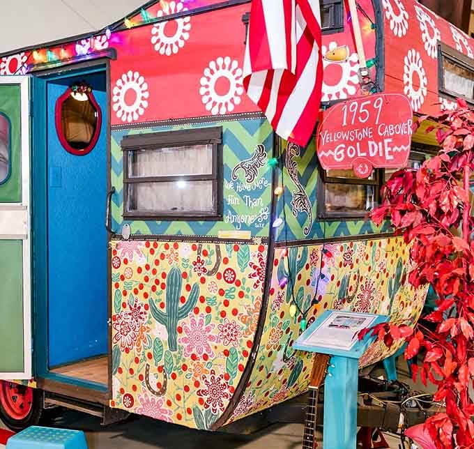 Meet Goldie, a 1959 Yellowstone Cabover painted so boldly she'd stop traffic on any highway.