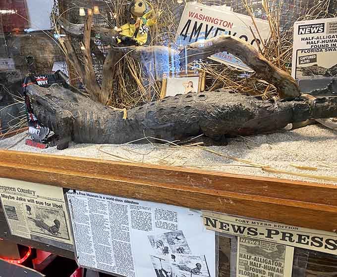 From this angle, Jake looks almost peaceful. Almost. Those alligator scales tell a very different story entirely.