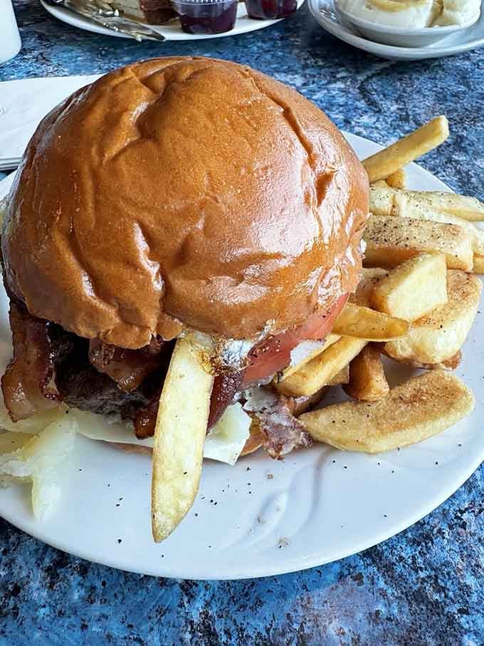 That golden brioche bun isn't showing off, it just knows exactly what's hiding underneath it.