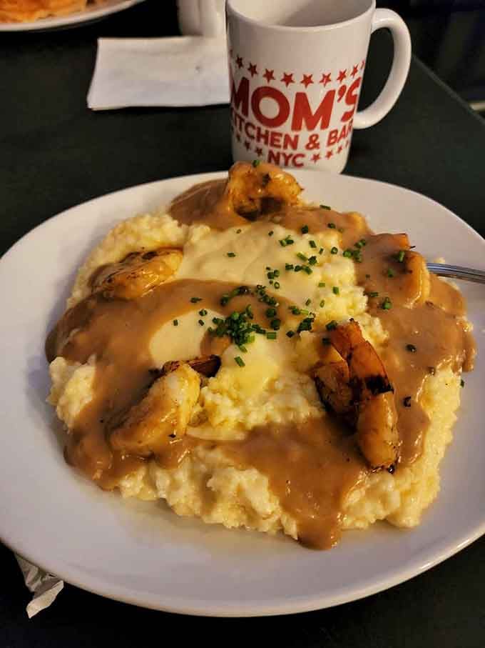 Creamy, rich, and blanketed in gravy, this shrimp and grits situation is the stuff of brunch legends.