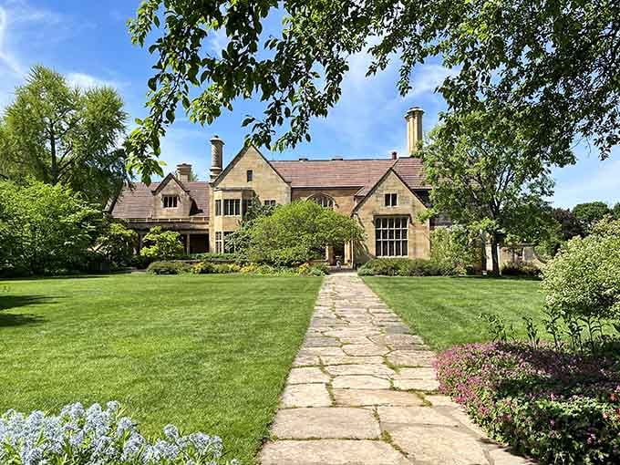 The Paine Art Center looks like someone airlifted an English countryside estate directly into Wisconsin, and nobody complained.