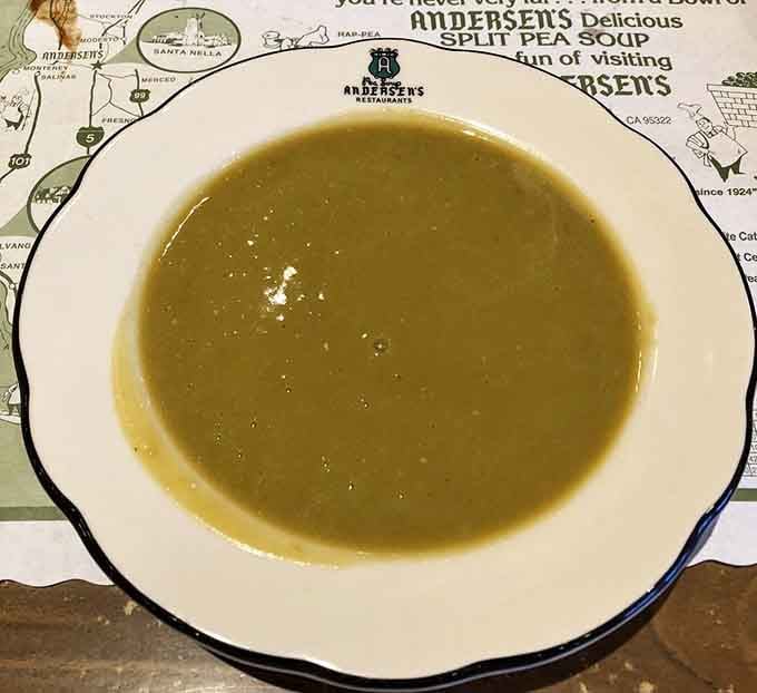Simple, smooth, and deeply satisfying, this bowl of split pea soup is proof that some recipes earn their legendary status.