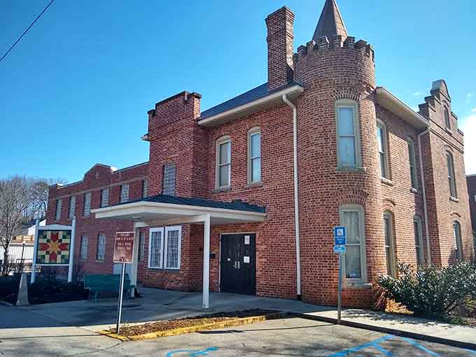 This magnificent brick building with its castle-like turret reminds you that Pickens has serious architectural personality.