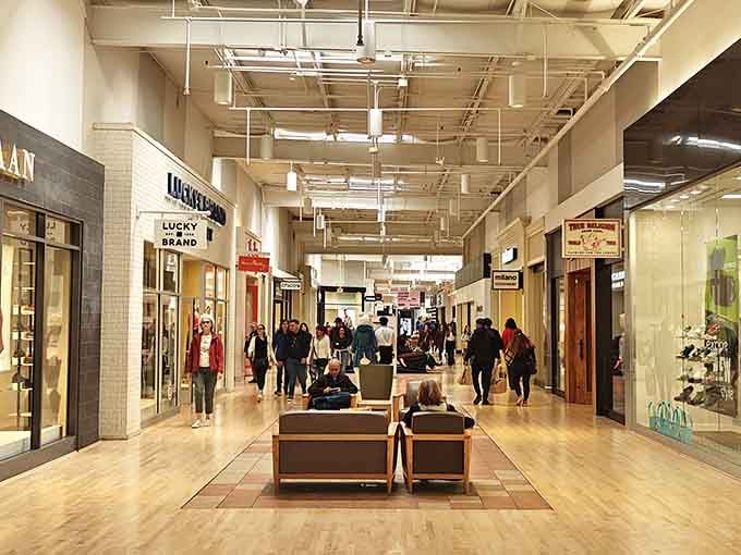 Clean sightlines and bright spaces make navigating this retail maze almost too easy for your wallet.