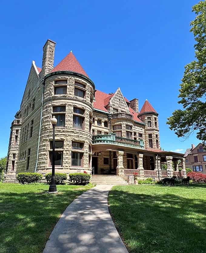 The Quincy Museum's Victorian mansion exterior is so grand it makes you feel underdressed just walking up the front path.