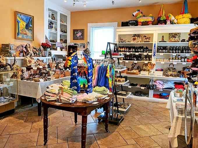 A gift shop packed with Kentucky charm, colorful souvenirs, and enough temptation to test anyone's willpower.