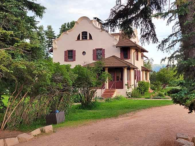 The Orchard House stands like a proper Victorian gentleman who never quite left the party.