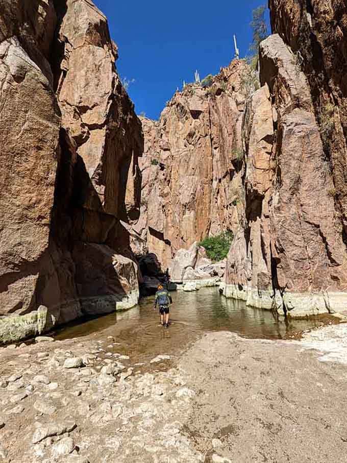 When the canyon walls get this close, you know you're heading somewhere special.
