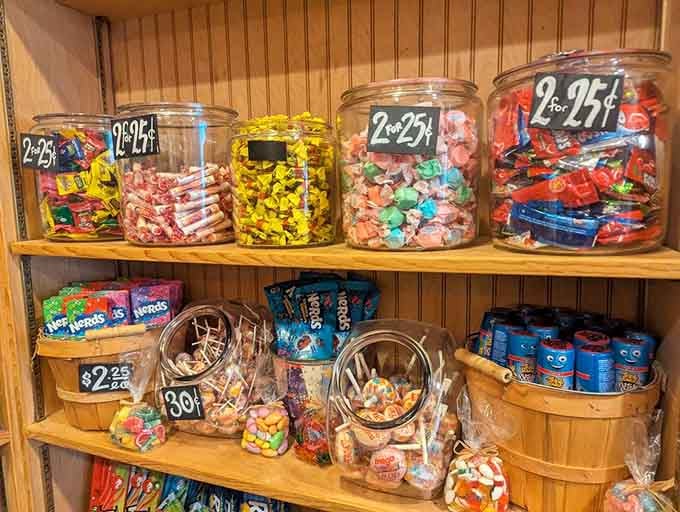 Glass jars packed with penny candy, the kind your grandmother kept on her counter, are alive and well in Rhinebeck.