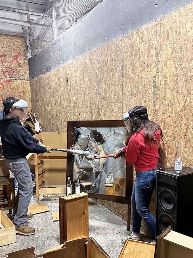 Two people, one mirror, and the kind of teamwork no corporate retreat has ever managed to inspire.