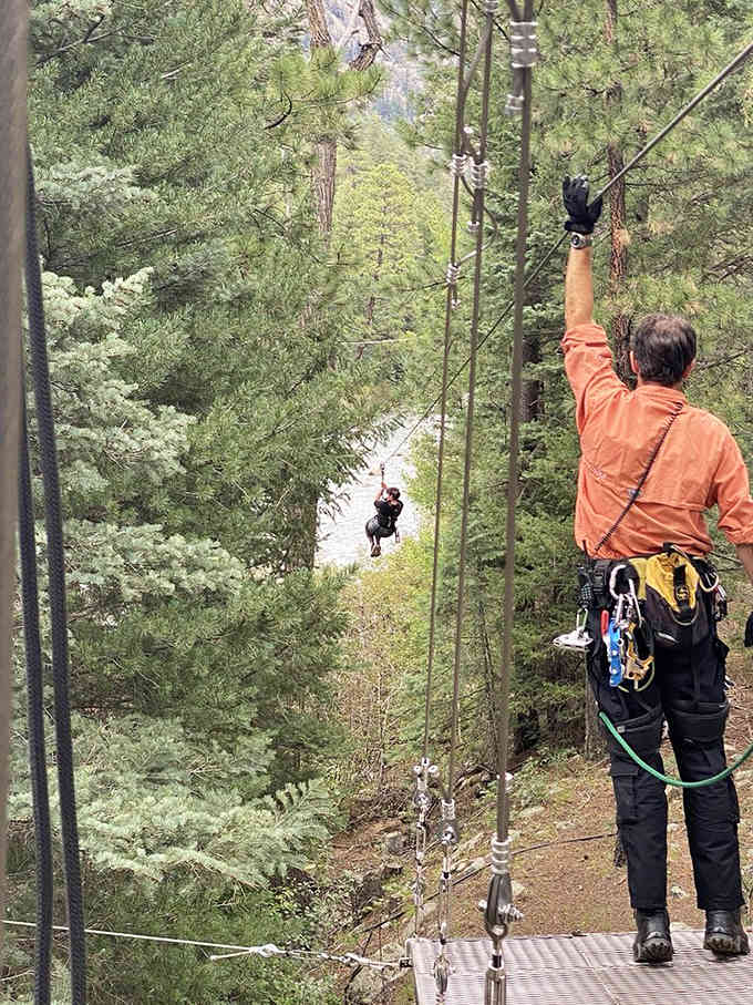 That moment when the guide says "just lean back" and every survival instinct you have screams in protest.