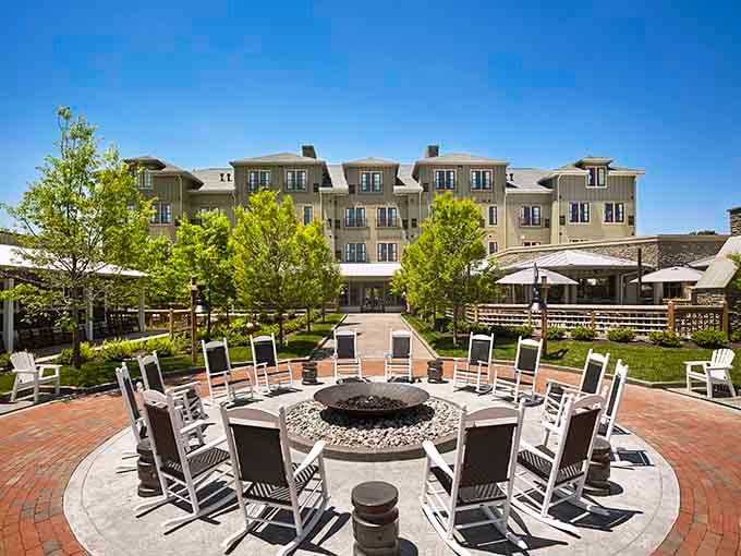 Rocking chairs around a fire pit. This is what retirement should look like, starting immediately.