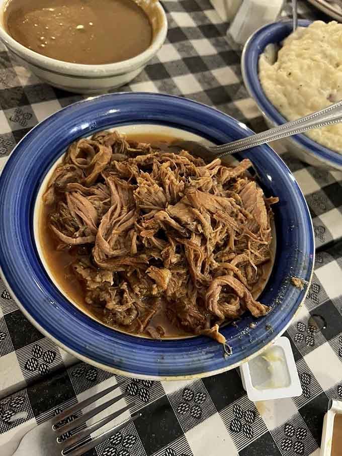 Pulled pork so tender and saucy, it deserves its own slow-clap entrance and a standing ovation.