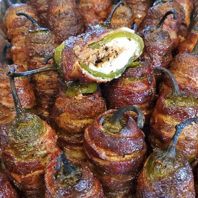 Bacon-wrapped, cream cheese-stuffed, brisket-loaded jalapeños. The Texas Twinkie is not playing around with anyone.