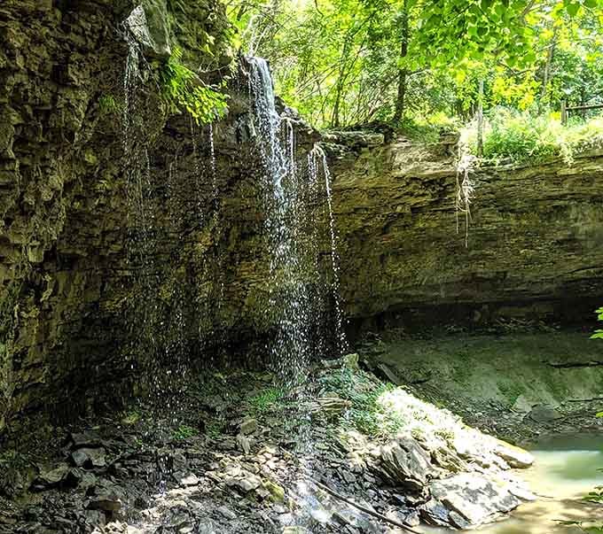 Charleston Falls Preserve delivers a genuine waterfall hidden in plain sight, because Ohio has been keeping secrets from you this whole time.