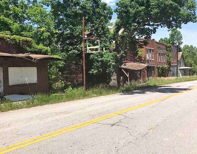 This lonely stretch of asphalt cuts through Union Level like a timeline between what was and what remains.