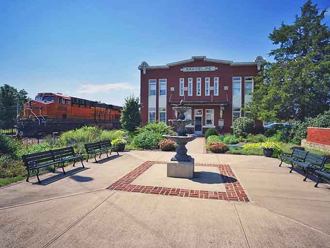 Trains still roll past the museum today, just as they did when a young Walt Disney watched them with wide eyes.