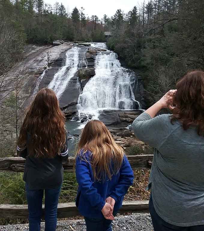 Three generations, one waterfall, zero disappointments. This is exactly what a perfect family outing looks like.