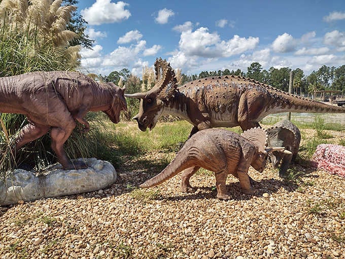 A whole prehistoric family reunion, and nobody's arguing about who brought the potato salad.