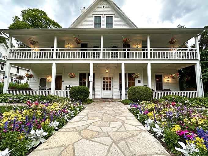 Those double porches practically beg you to sit with lemonade and watch the world slow down to a proper pace.