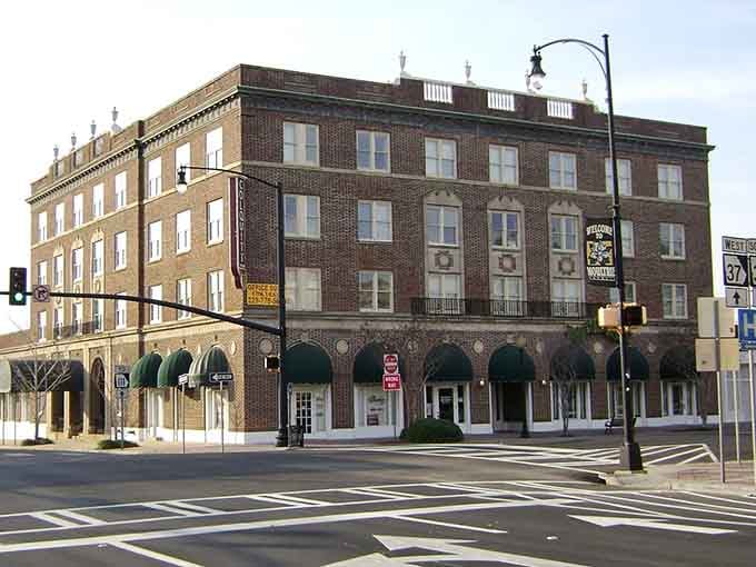 Moultrie's grand corner hotel announces itself like a well-dressed host who never stopped welcoming guests.