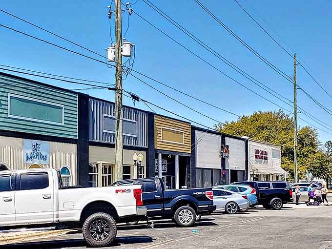 Winterville's mix of modern storefronts under a wide Carolina sky proves that small towns can have serious style too.