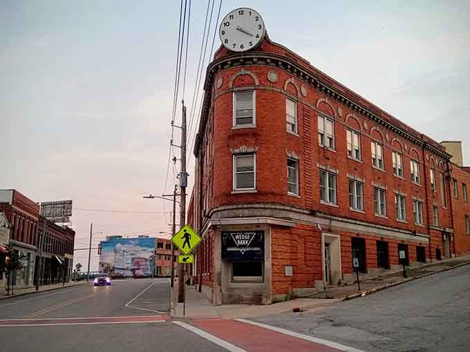 That corner clock tower has been keeping time since your grandparents were young, and it's still going strong today.