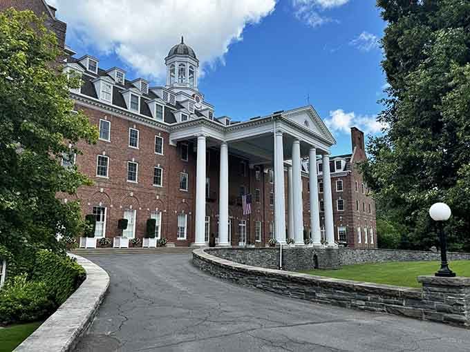 This grand columned building stands as a testament to timeless elegance, where history feels alive and welcoming.