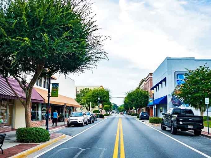 Tree-lined sidewalks, colorful murals, and local shops — Lake City's Ridgewood Avenue is a genuinely lovely place to stroll.
