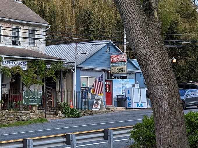 Classic Coca-Cola signs and vintage storefronts give Sparks that authentic small-town American vibe we love.