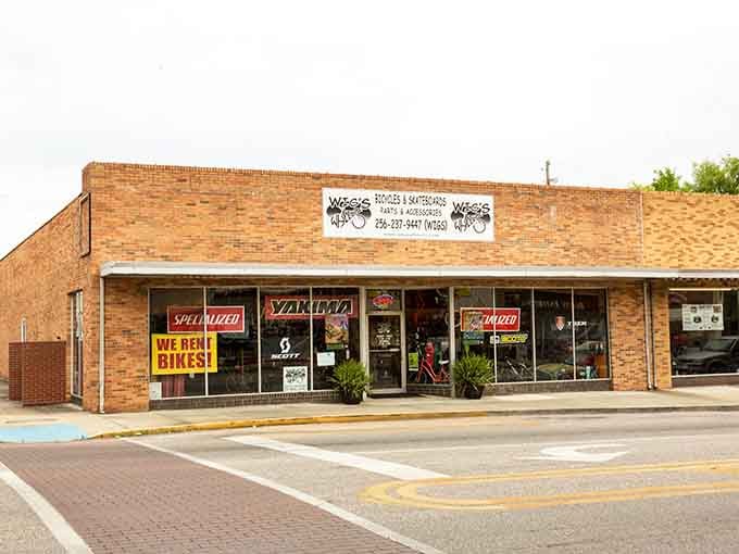 Wigs Wheels means business, stocking serious brands and renting bikes for Coldwater Mountain's legendary trails nearby.