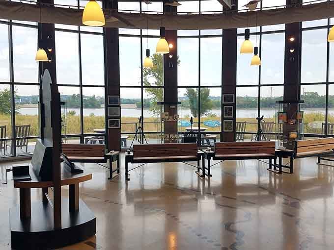 Inside, spotting scopes and displays prove that learning about birds doesn't require sitting through a boring lecture or pop quiz.