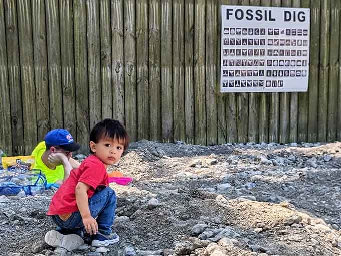 Even toddlers know a good thing when they see it, and this little guy is already on the case.