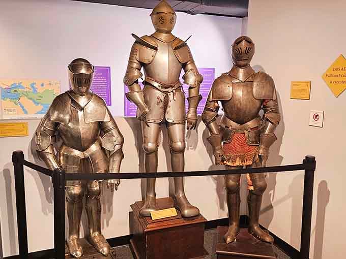 Three suits of medieval armor walk into a museum in Alabama, and somehow that's not the punchline.