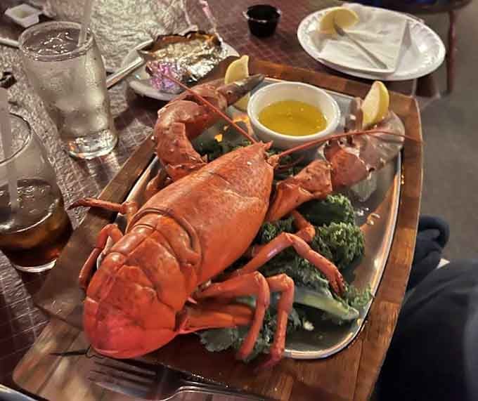 This steamed lobster is so fresh and perfectly cooked, it practically swims onto your plate with melted butter.