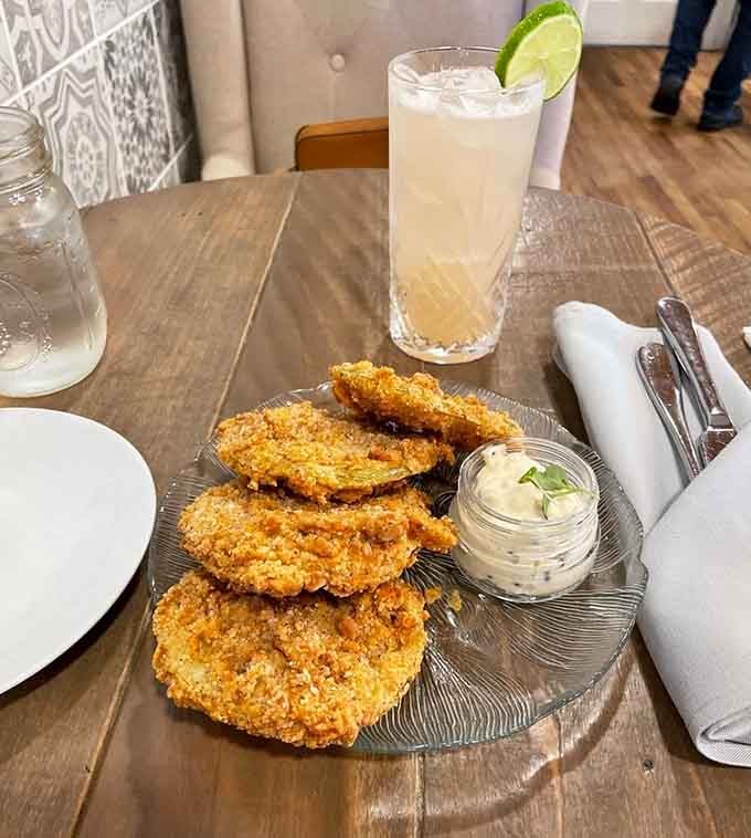 Golden, crispy, and served with a cool remoulade. These fried green tomatoes are proof that Southern cooking belongs in Pennsylvania.