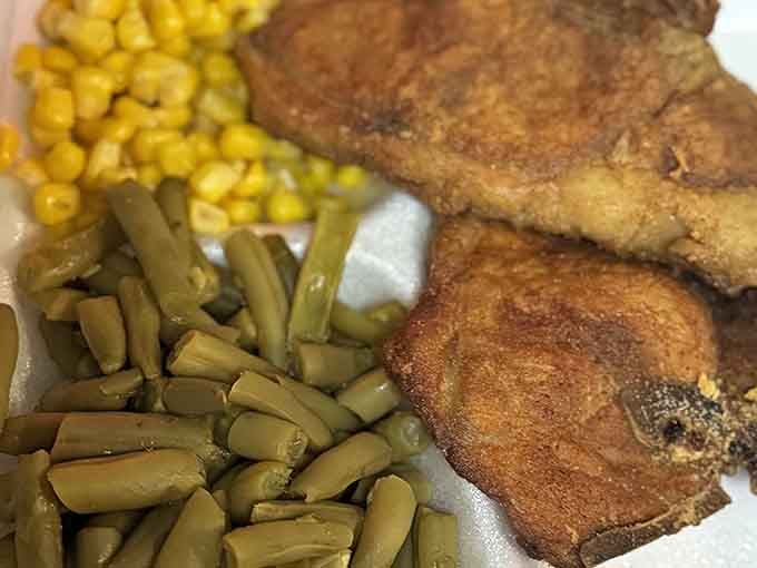 String beans and corn sitting side by side like old friends. Simple, humble, and somehow exactly what your plate needed all along.
