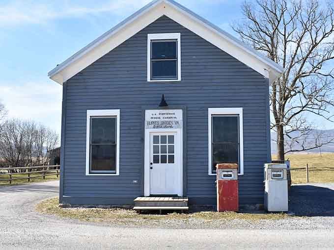 Even the post office here looks like it stepped out of a time machine and decided to stay.
