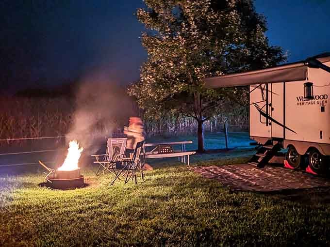 Campfire nights hit different when the flames dance and the stars come out to play overhead.
