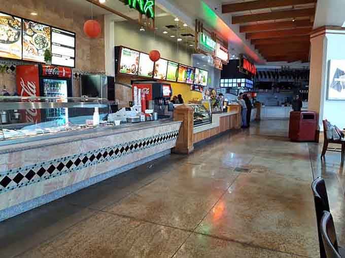 The food court means you never have to choose between shopping and eating. Truly, civilization at its finest.