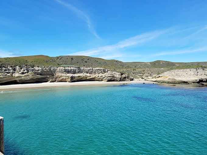 Water so clear you can practically count the fish from shore, assuming your eyes still work that well.